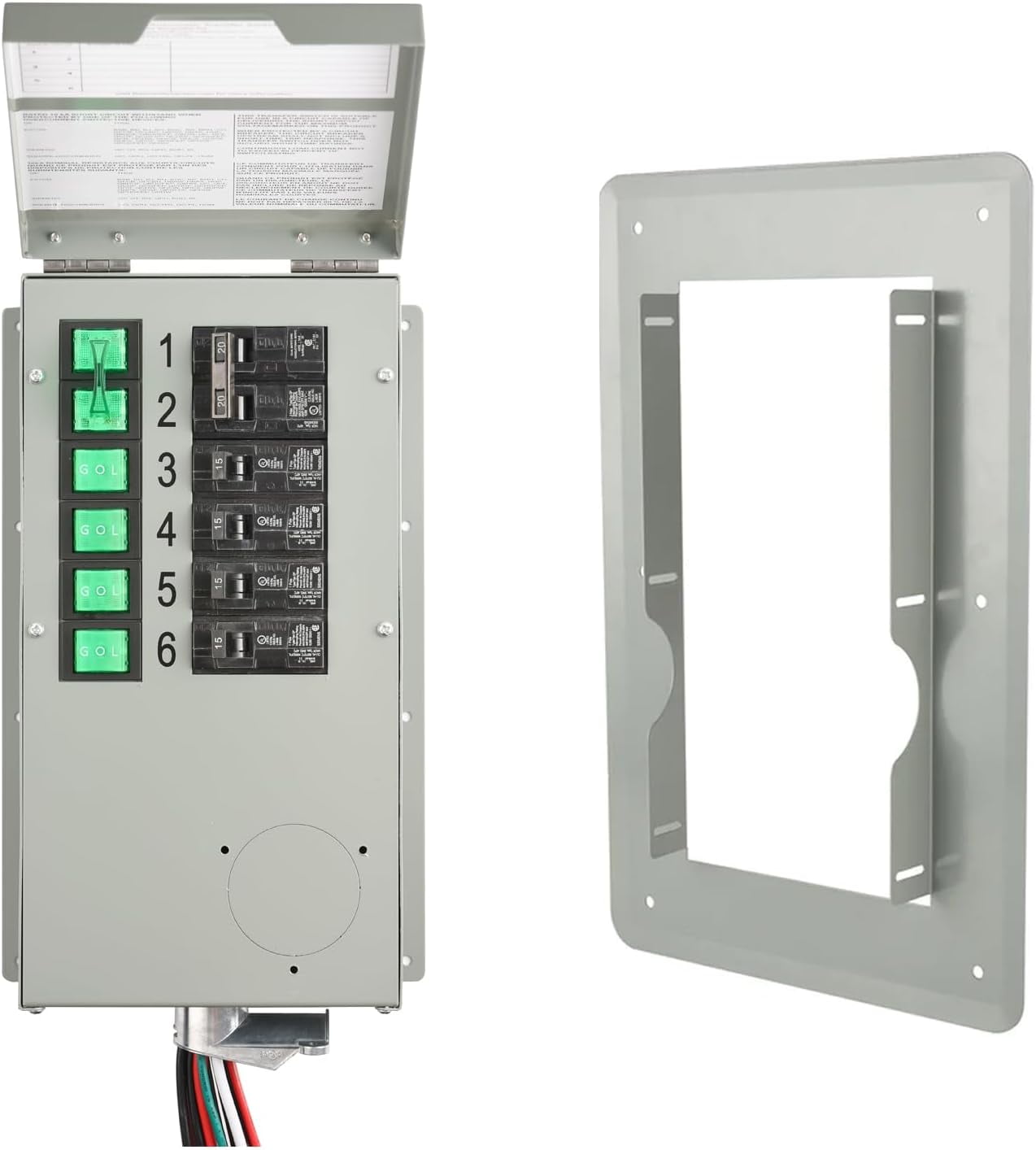 Nature's Generator Transfer Switch 6 Circuits 120/240V 30A Power ...