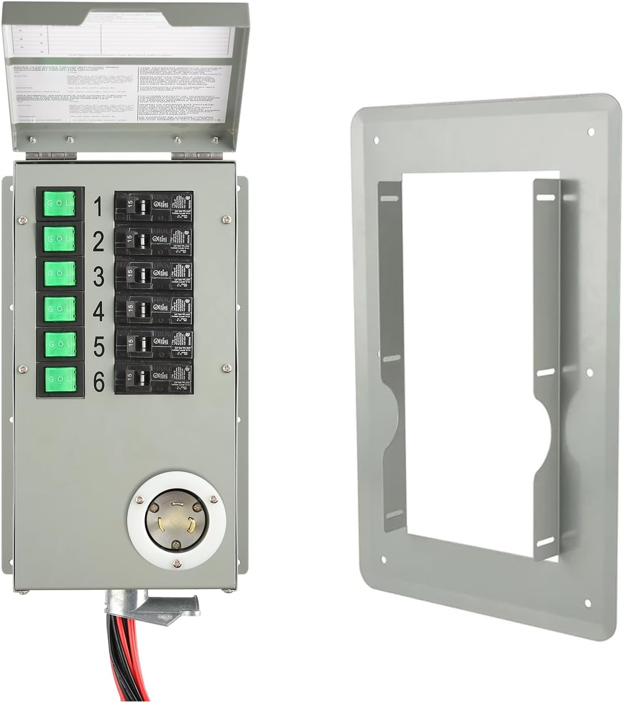 Nature's Generator Transfer Switch 6 Circuits 120V 30A Power Transfer ...