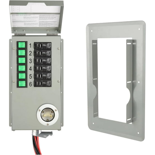 Nature's Generator Transfer Switch 6 Circuits 120V 30A Power Transfer ...