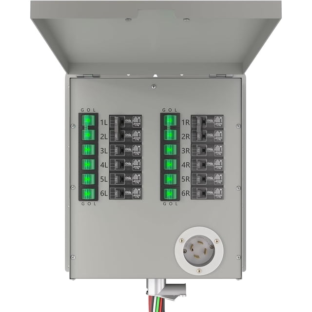 Nature's Generator Transfer Switch12-Circuits 120/240V 30A Non ...