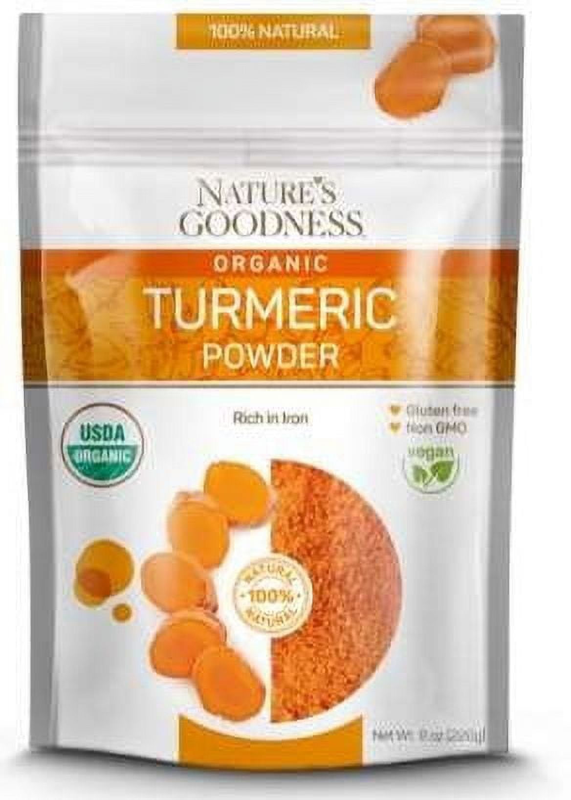 Nature's Goodness - Organic Turmeric Powder - 8 oz - Walmart.com