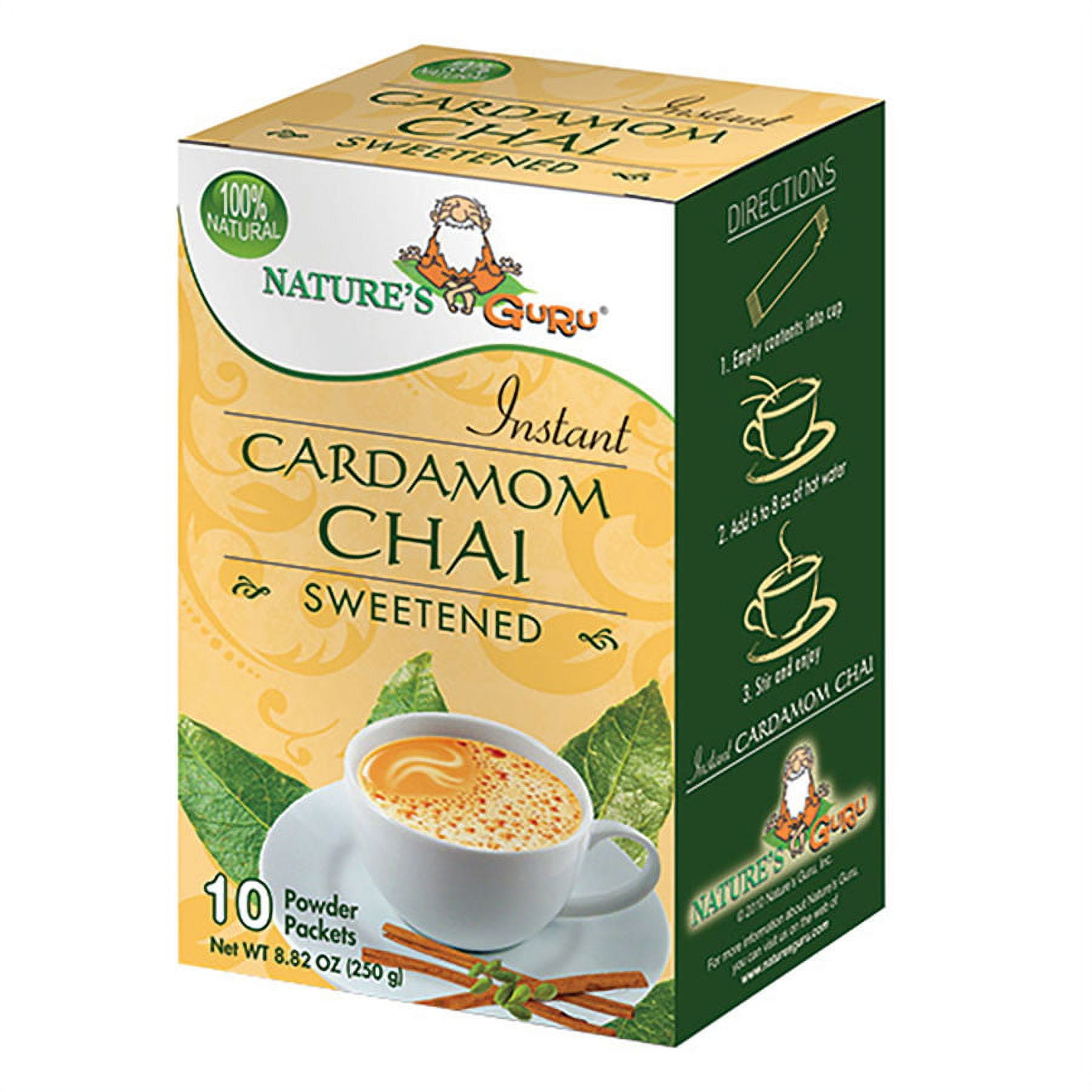 Nature's Guru 235588 Cardamom Chai Sweetened Instant Chai - Walmart.com