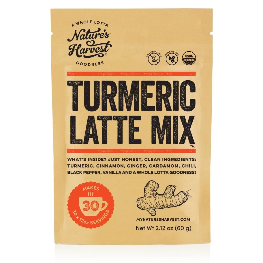 Nature's Harvest Turmeric Latte Mix Powder – Organic Golden Milk ...