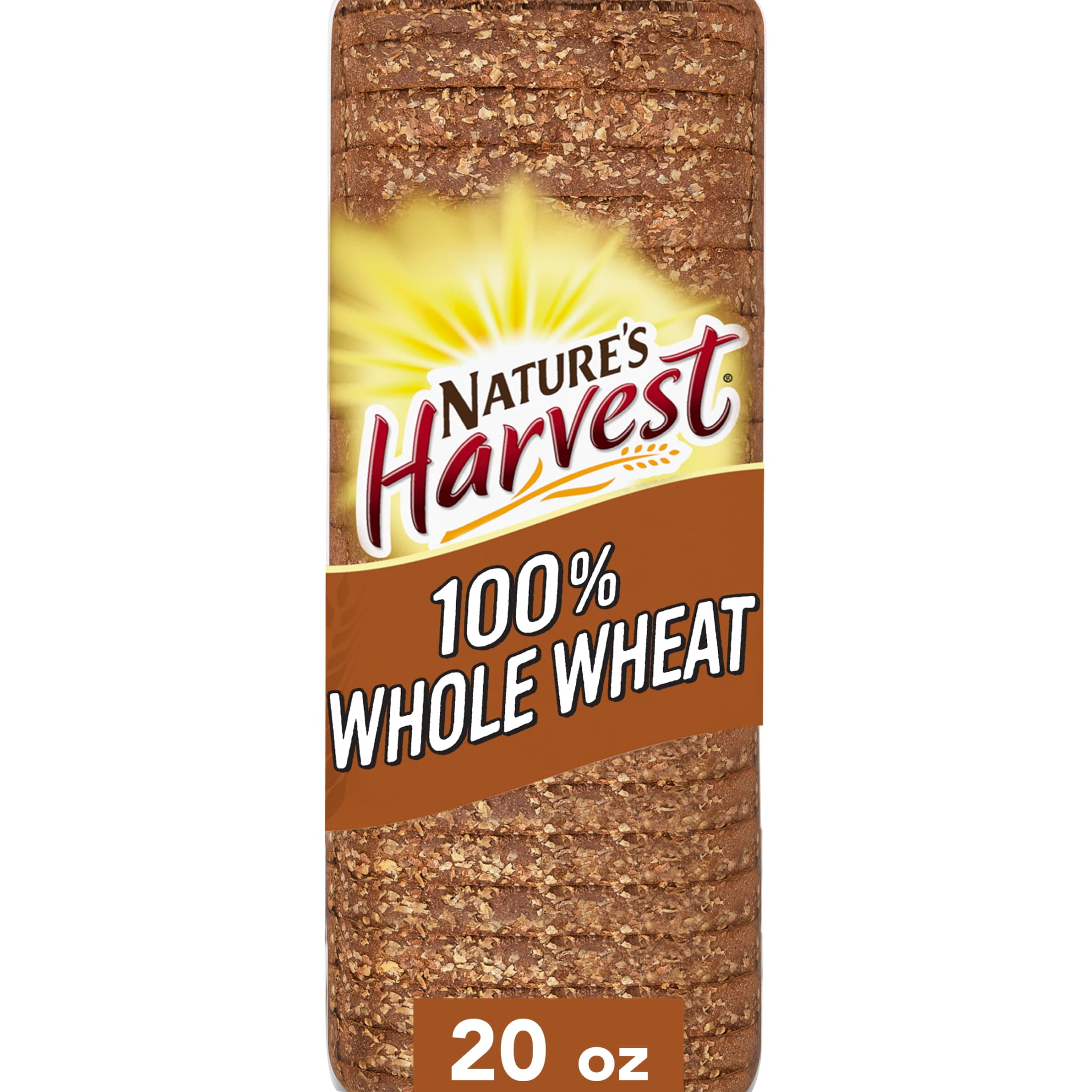 Nature's Harvest Whole Wheat Bread 20 oz Sliced Wheat Sandwich with 13g ...