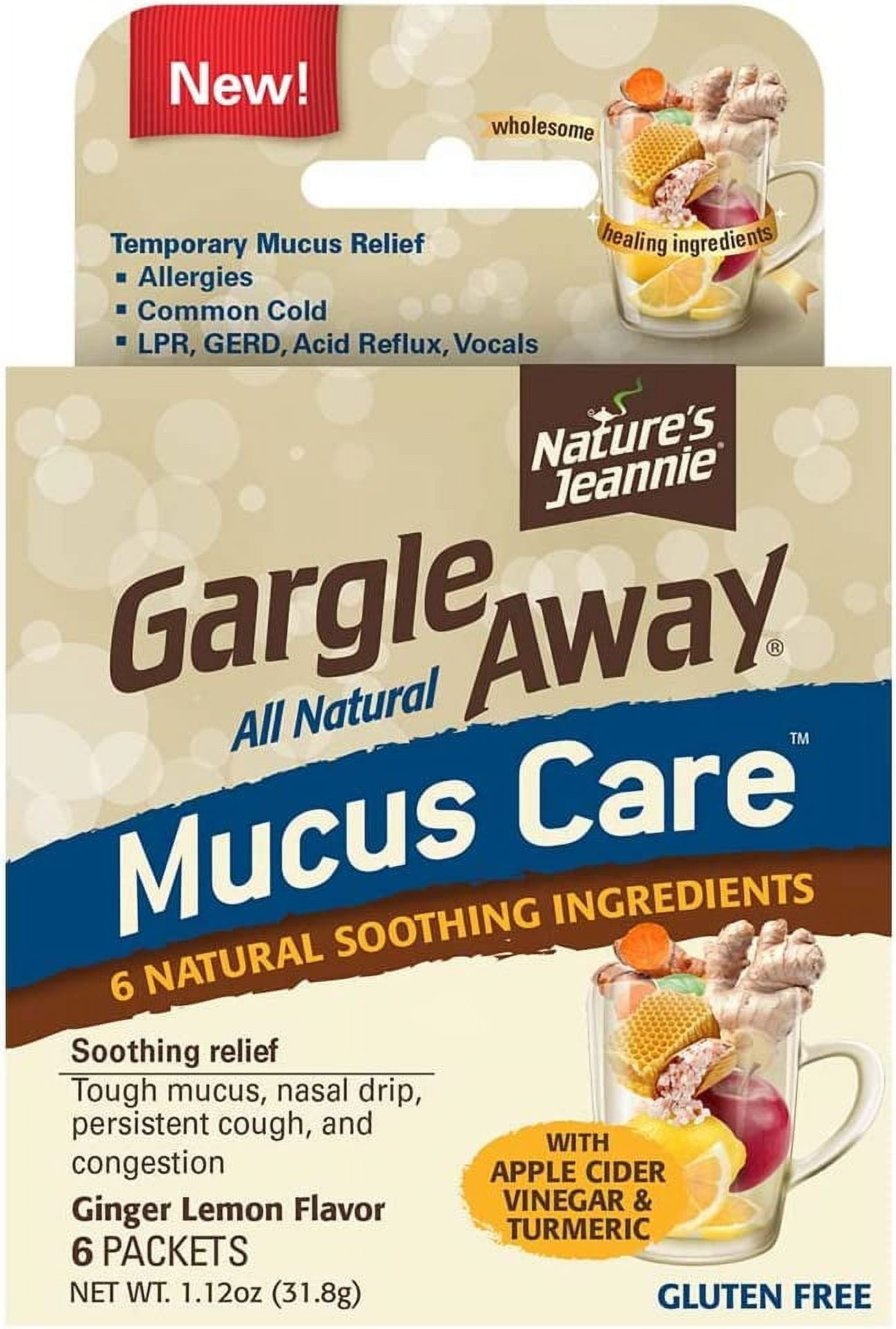 Nature's Jeannie Gargle Away Mucus Care - Cold, Cough, Nasal Relief - 6 ...