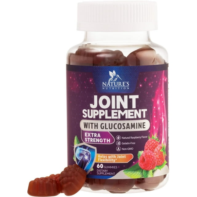 Nature's Joint Pain Relief & Care Gummies - Glucosamine Plus Vitamin E ...