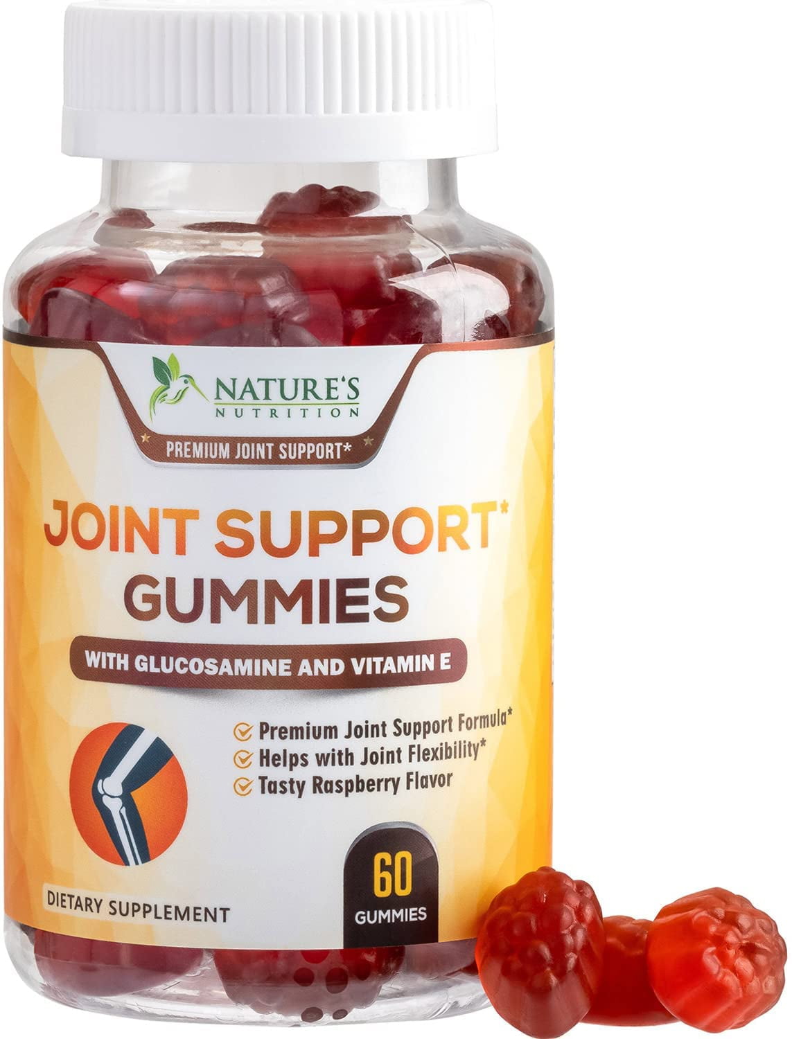 Nature's Joint Support Glucosamine Gummies Plus Vitamin E - Joint ...