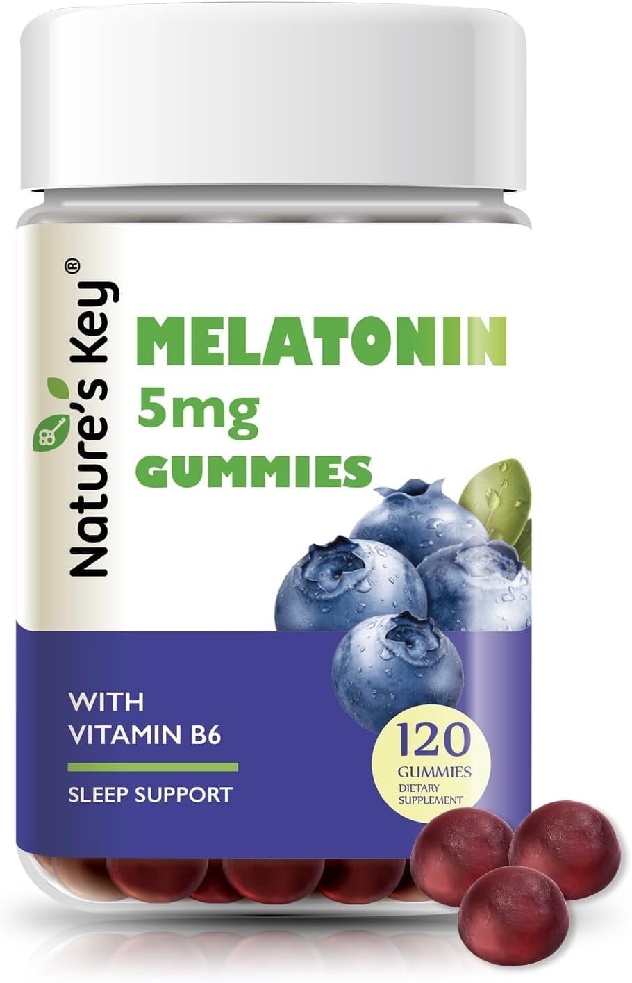 Nature's Key Melatonin Gummies for Kids & Adults, 2.5mg 5mg or 10mg ...