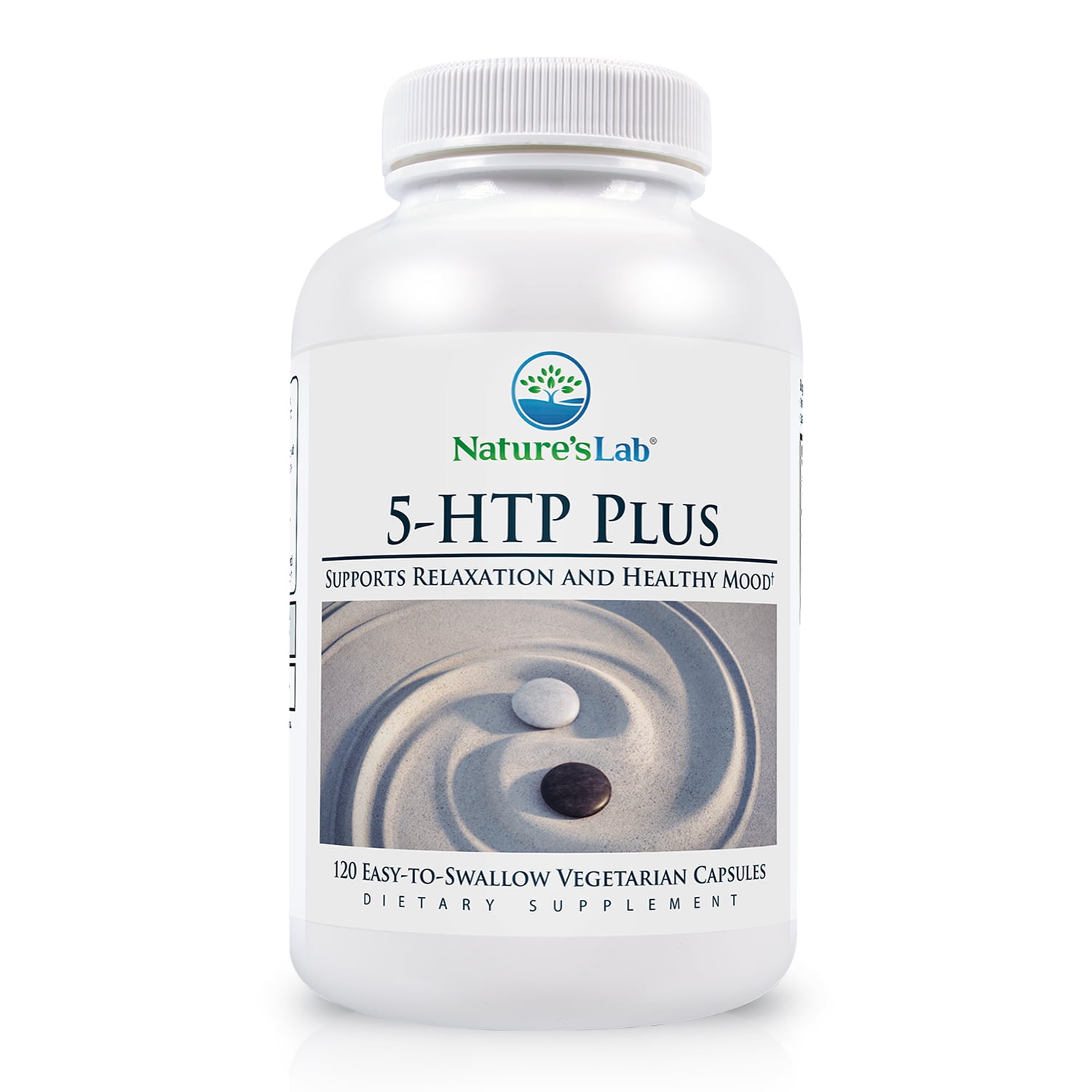 Nature's Lab Mood Calm Supplement, 5-HTP Plus 200mg - 120 Capsules for ...