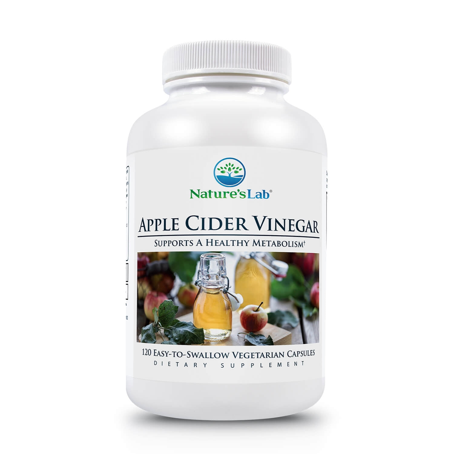 Nature's Lab Apple Cider Vinegar Capsules - 120 Count - ACV Supplements ...
