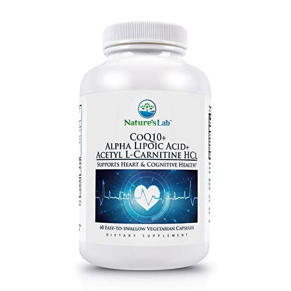 Nature's Lab CoQ10 + .. .. Alpha Lipoic Acid .. + .. Acetyl L-Carnitine .. HCl - .. Supports ...