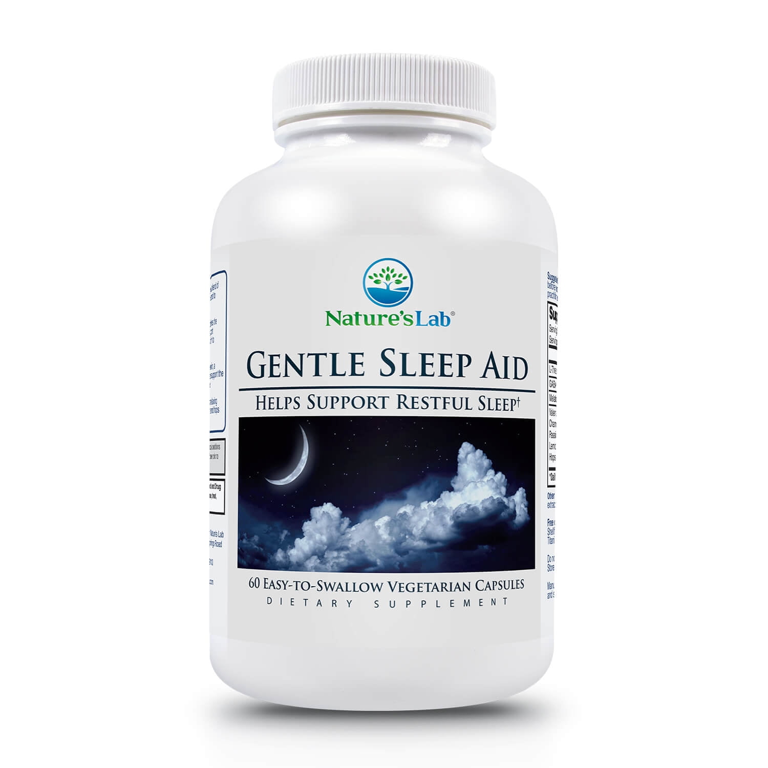 Nature's Lab Gentle Sleep Aid for Adults, 60ct Herbal Remedy with ...