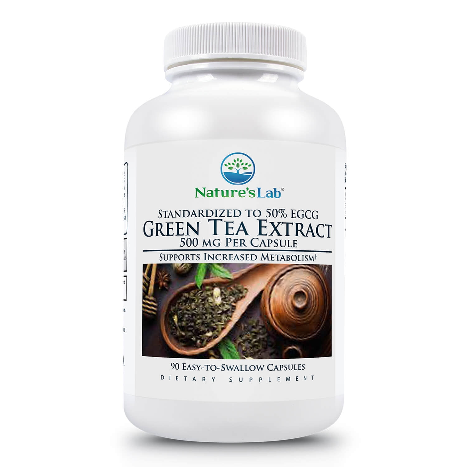 Nature's Lab Green Tea Extract - EGCG 500mg, 90 Capsules, 3 Month ...