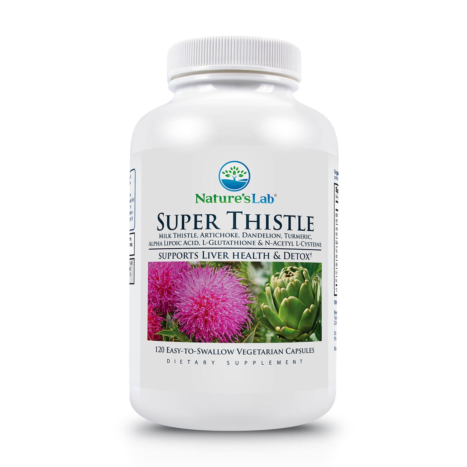 Nature's Lab Super Thistle Dietary Supplement - 120 Capsules - Promotes ...