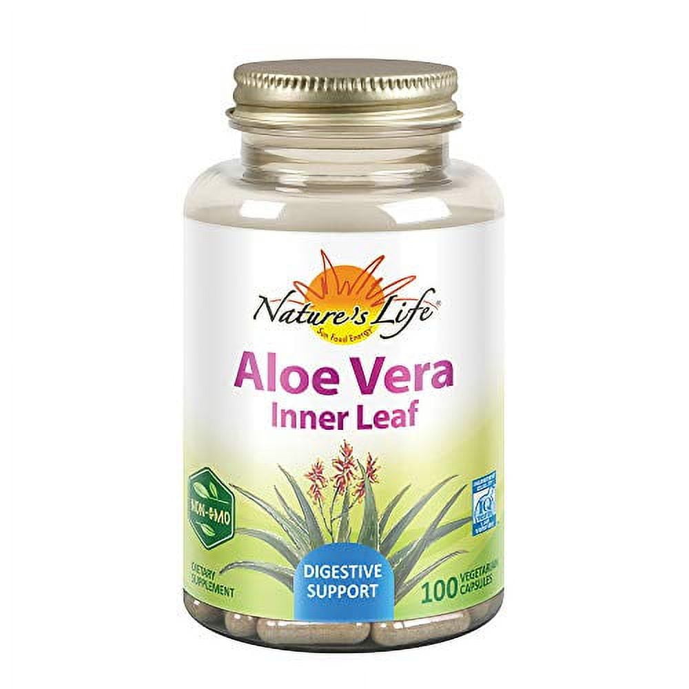 Nature's Life Aloe Vera Inner Leaf | Skin Health, Digestive Support ...