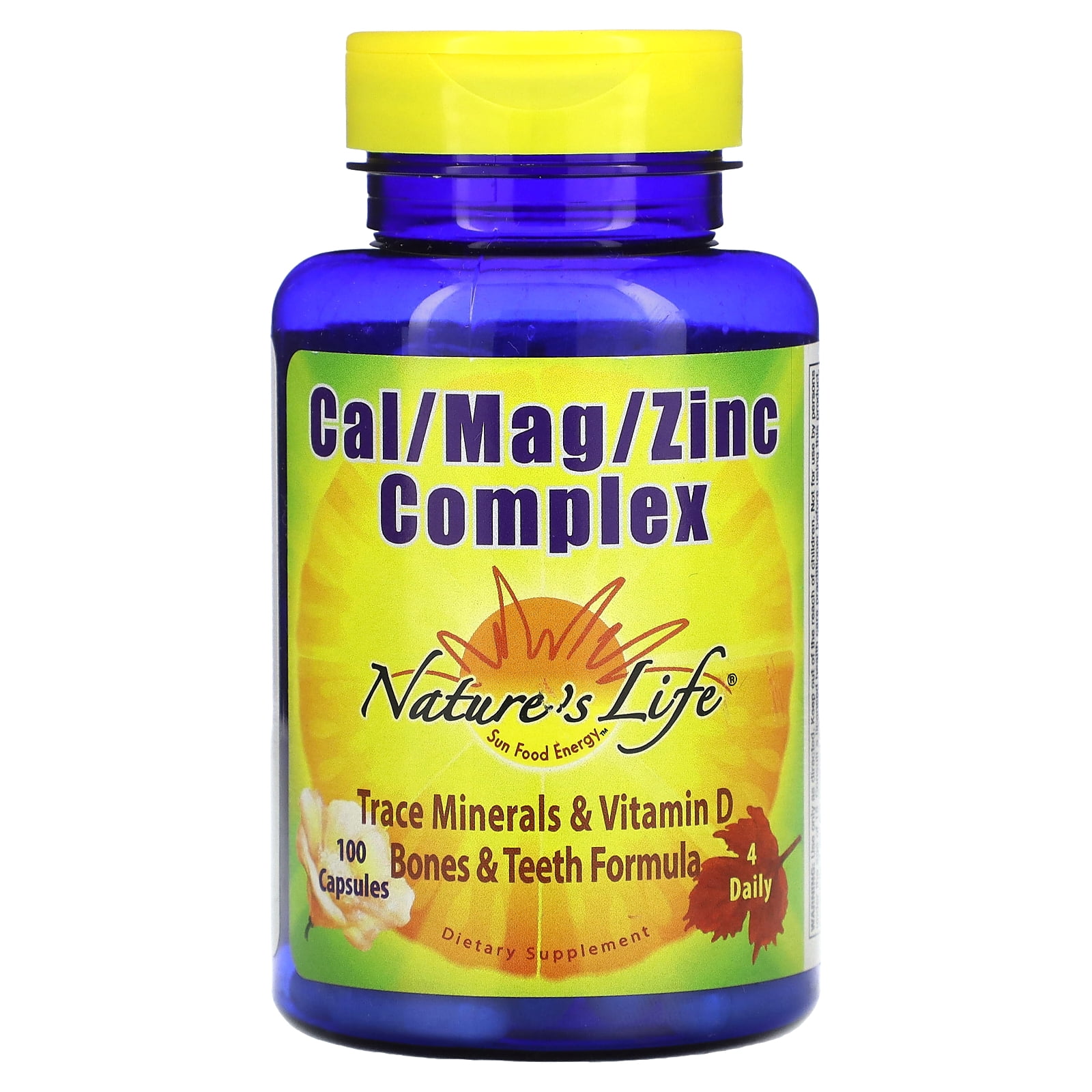 Natures Life Calcium Magnesium Zinc Mineral Complex 100 Capsule ...