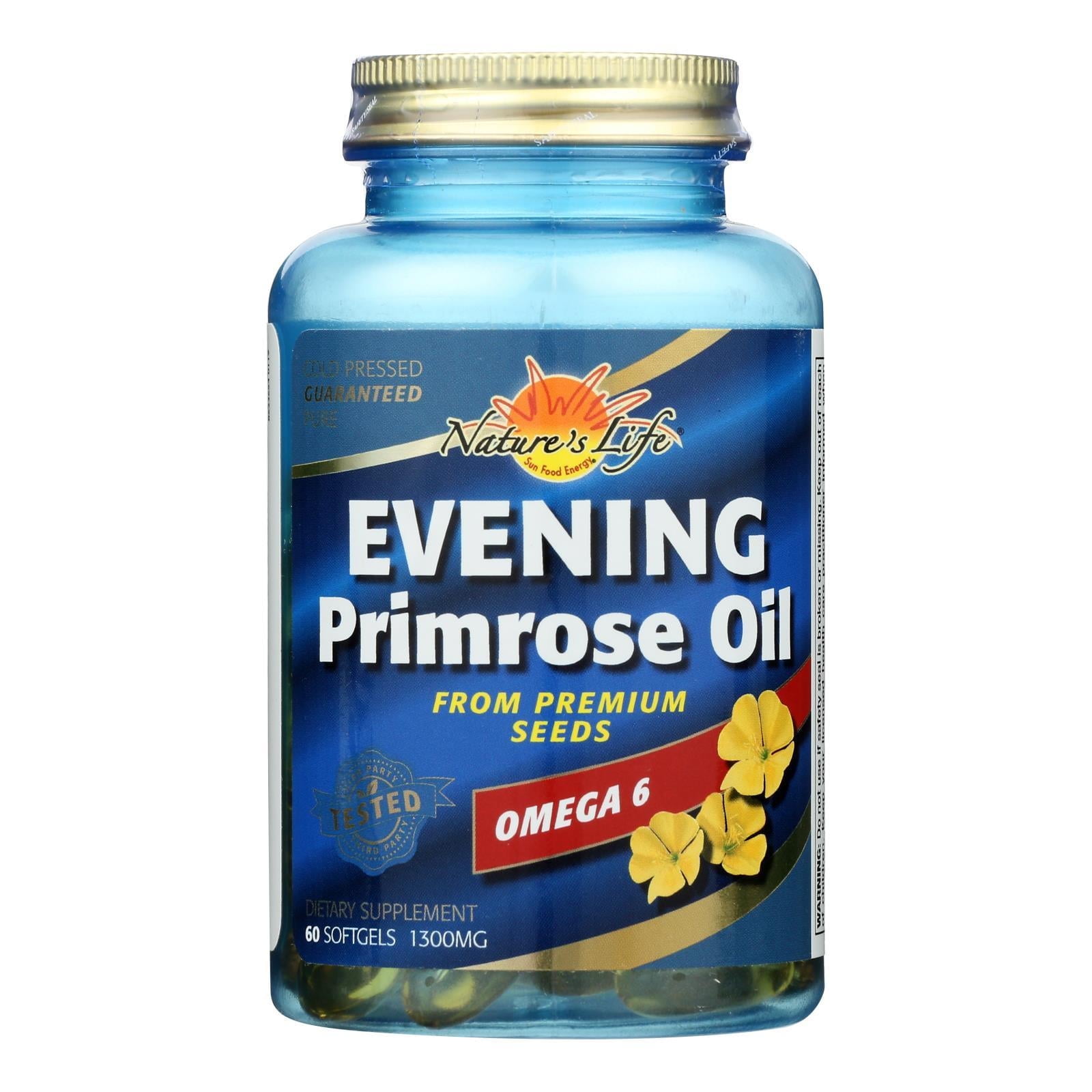 Nature's Life - Epo Omega 6 1300mg - 1 Each -60 SGEL - Walmart.com