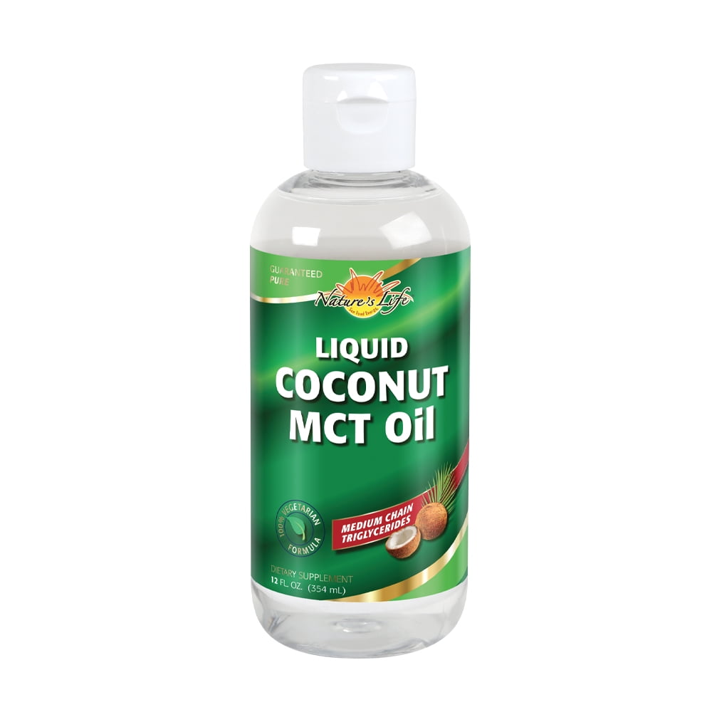 Nature's Life Liquid Coconut MCT Oil, Vegetarian | Energy & Metabolism ...