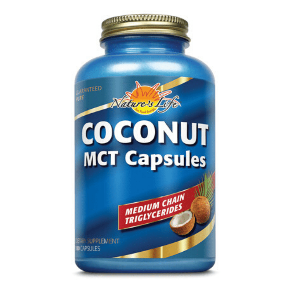 Nature's Life MCT Powder Fractionated, Veg Cap (Btl-Plastic) 1000mg ...