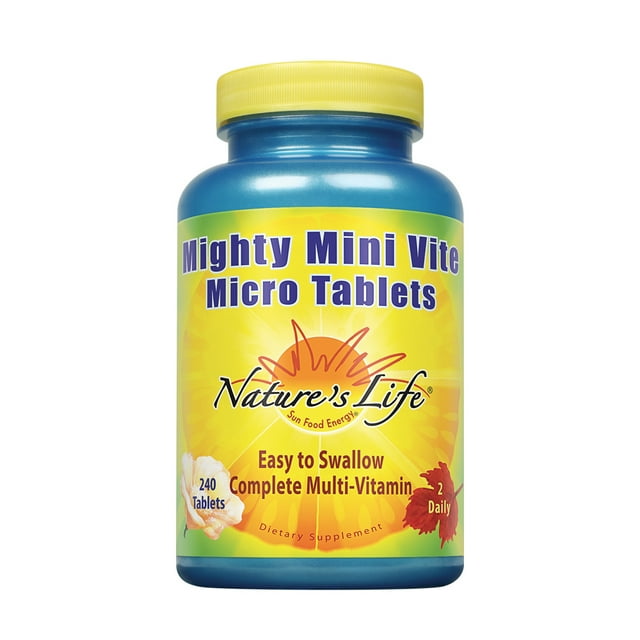 Nature's Life Mighty Mini Vite | Adults Daily Multivitamin | Supports ...