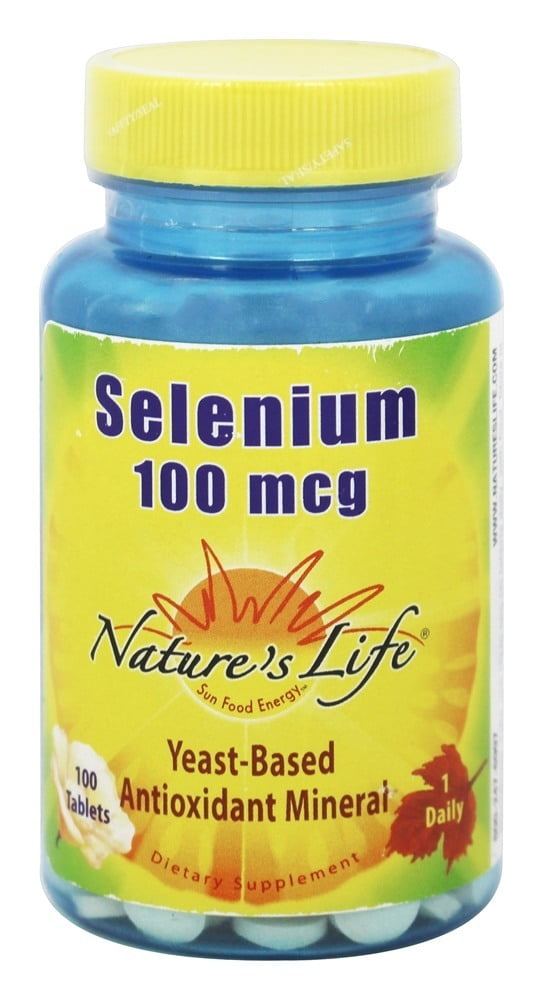 Nature's Life - Selenium 100 mcg. - 100 Tablets - Walmart.com
