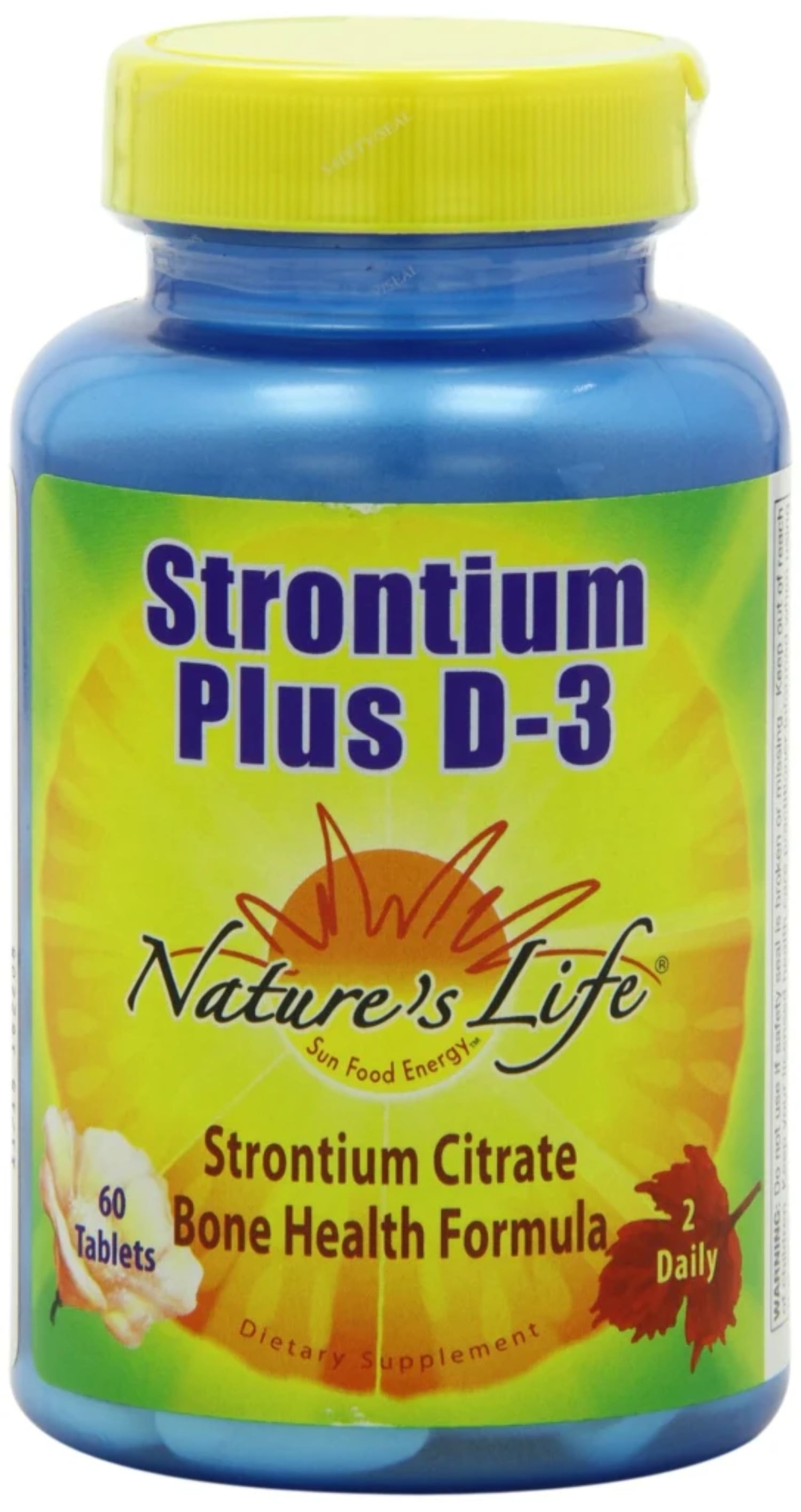 Nature's Life - Strontium Plus D3 - 60 Tablets - Walmart.com