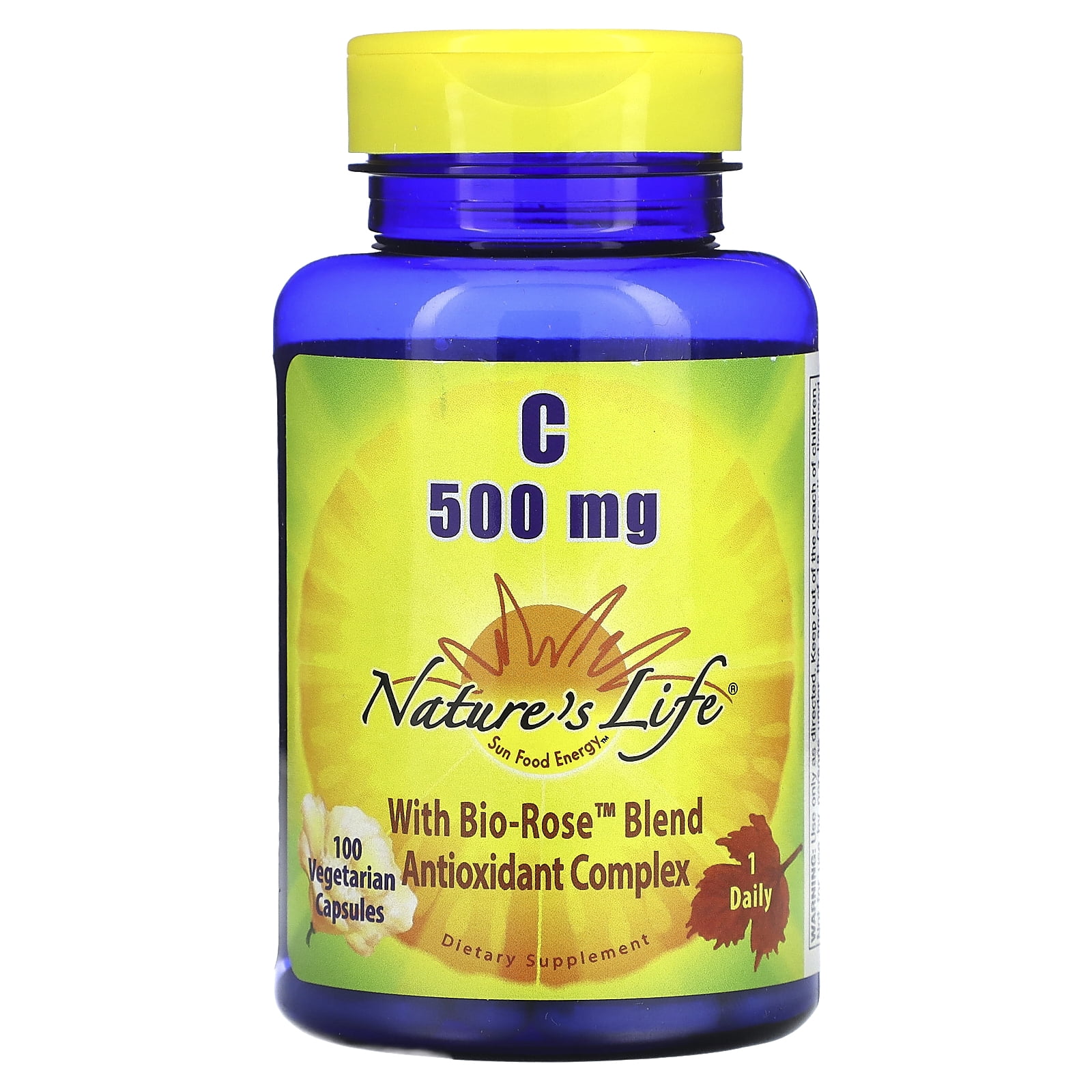 Natures Life Vitamin C 500mg 100 Capsule - Walmart.com
