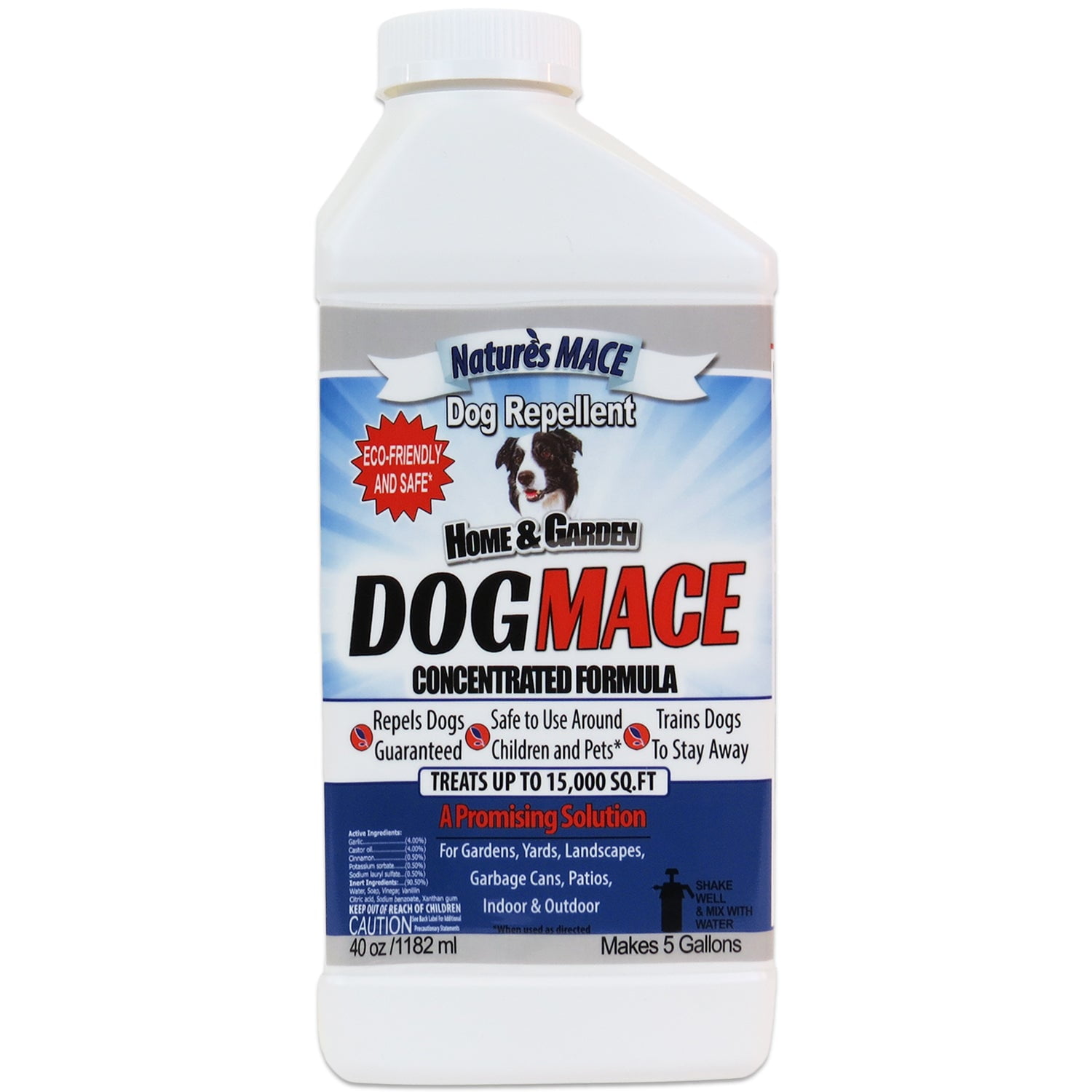 Nature's MACE Dog Repellent & Training Tool, 40oz Concentrate Makes 5 ...