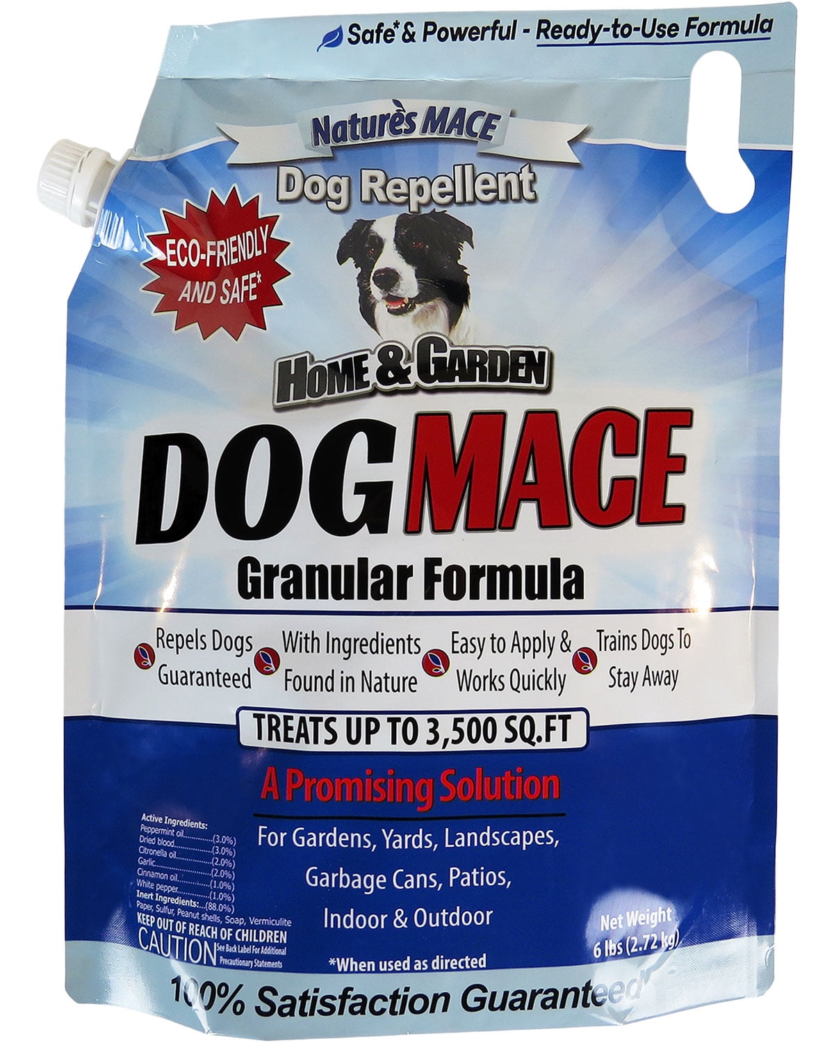 Nature's MACE Dog MACE | 6 Lb. Granular Bag Treats 3,500 Sq Ft | No-Dig ...