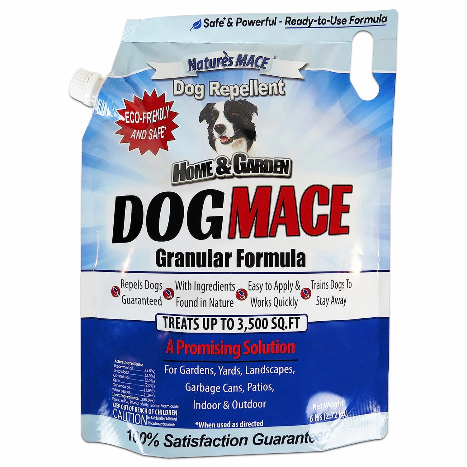 Nature's MACE Dog MACE Granular Repellent, 6 lb, Humane Dog Deterrent ...