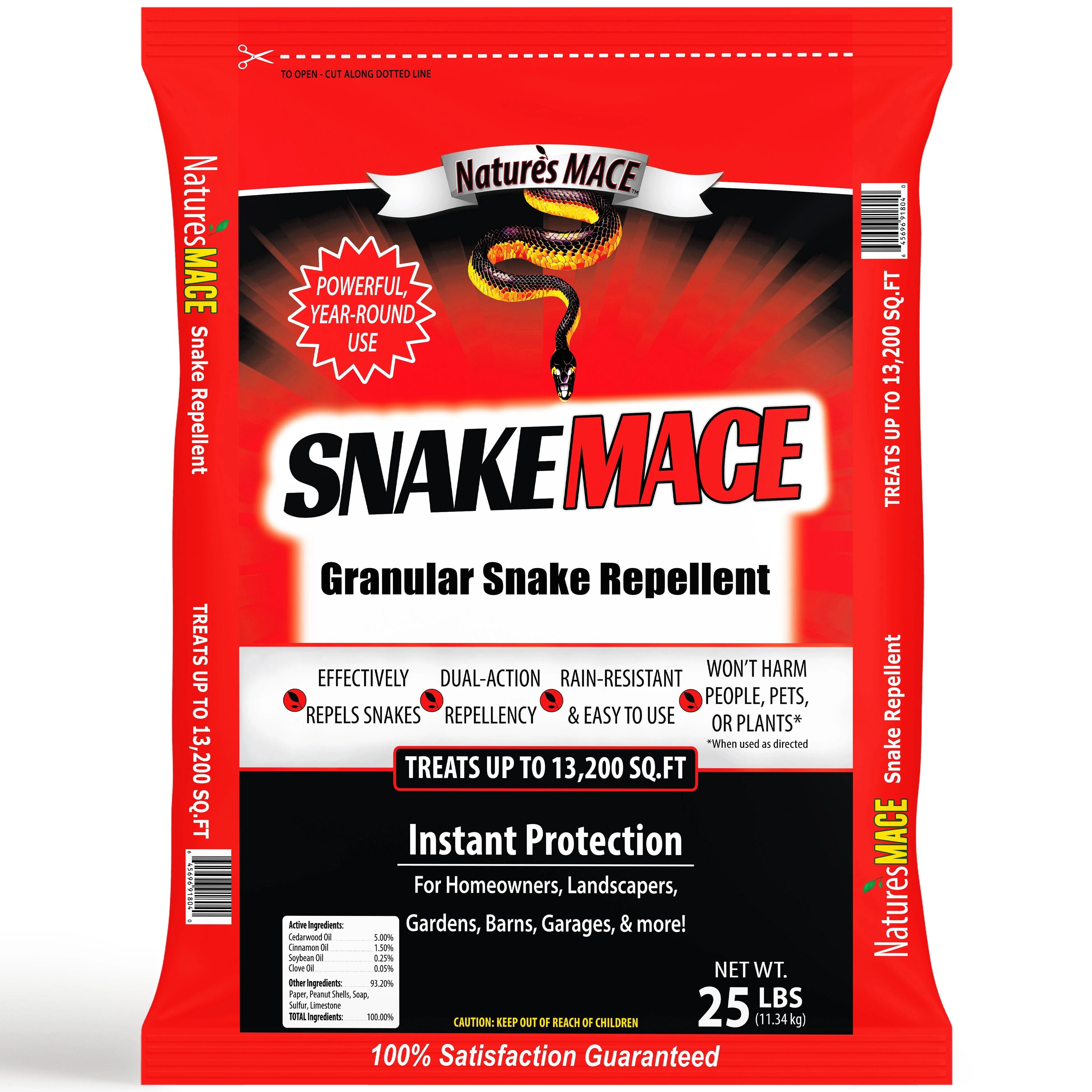 Nature's MACE Snake Away Repellent Granules | Safe for Kids, Pets ...
