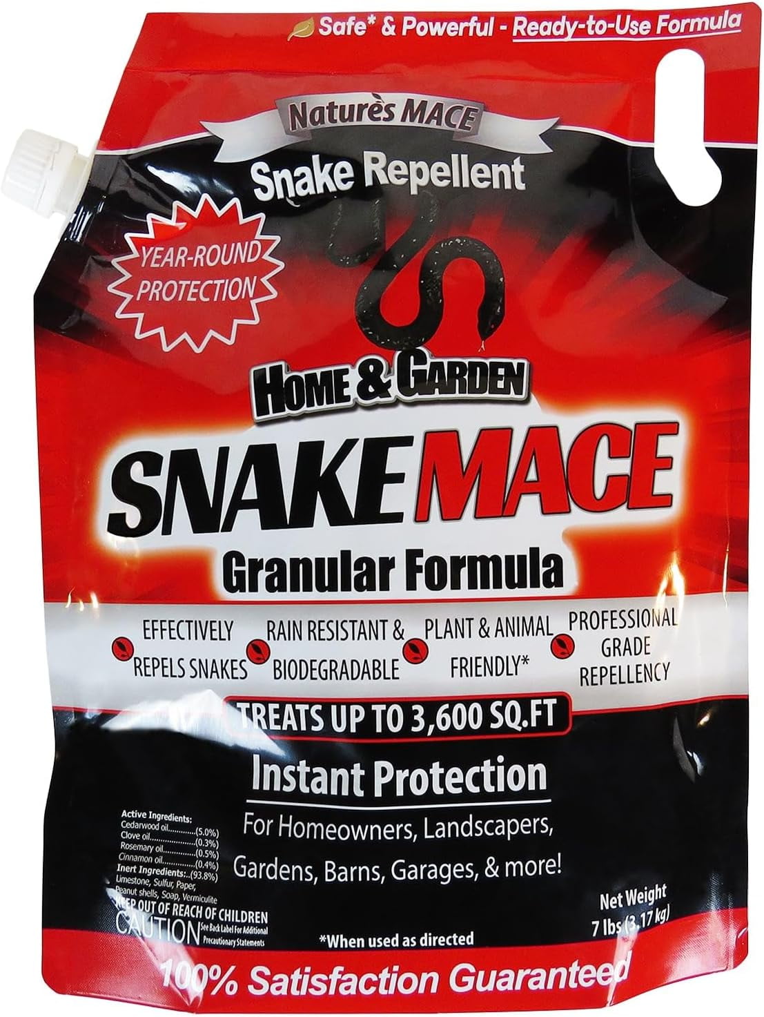 Nature's MACENature’s MACE 7 Pound Snake Repellent/Snake Repellent for ...