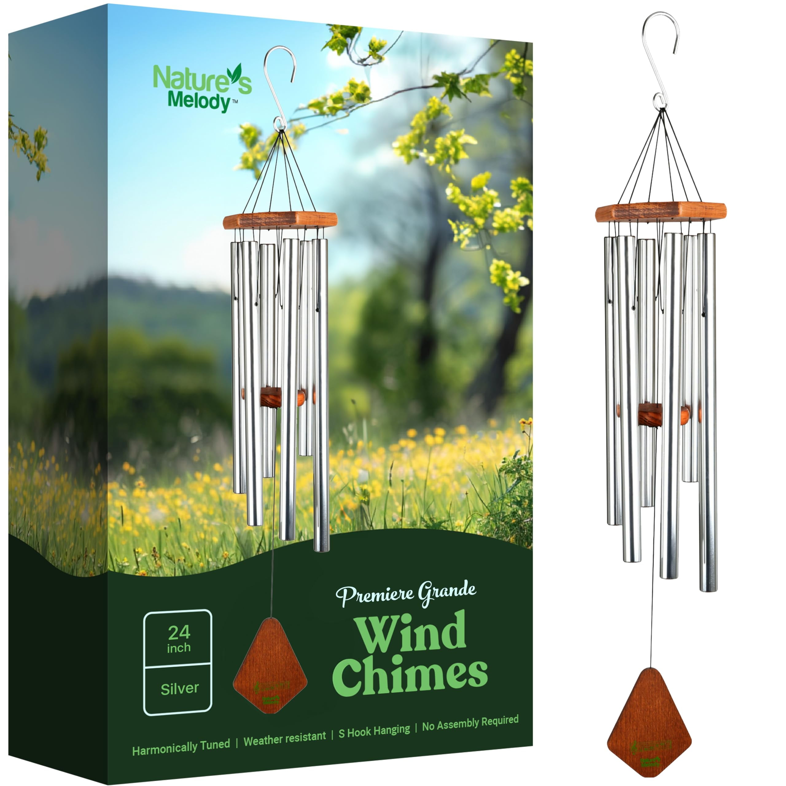 Nature’s Melody Premiere Grande Tunes Wind Chimes – Outdoor Windchime ...