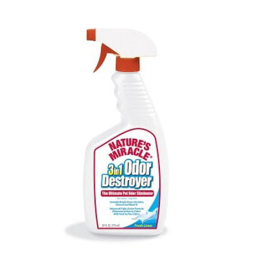 Nature’s Miracle 3 in 1 Odor Destroyer 24 Ounces, Dog Odor Eliminator ...