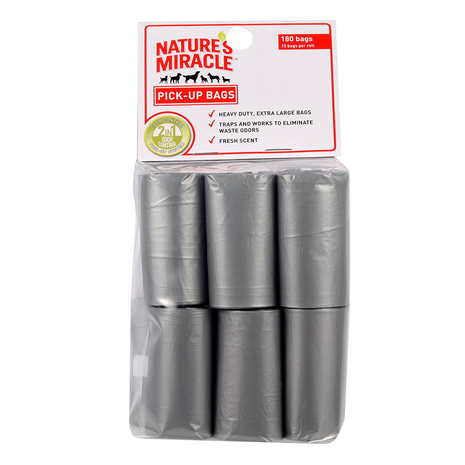 Nature's Miracle Advanced 12-Roll Refill Pick Up Bags - Walmart.com