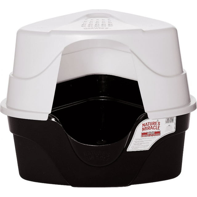 Nature's Miracle Advanced Hooded Corner Litter Box - Walmart.com