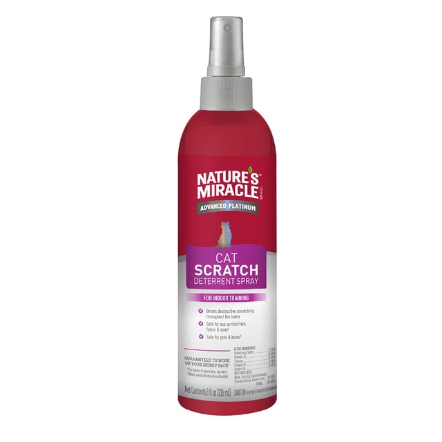 Nature's Miracle Advanced Platinum Cat Scratch Deterrent Spray, 8 ...