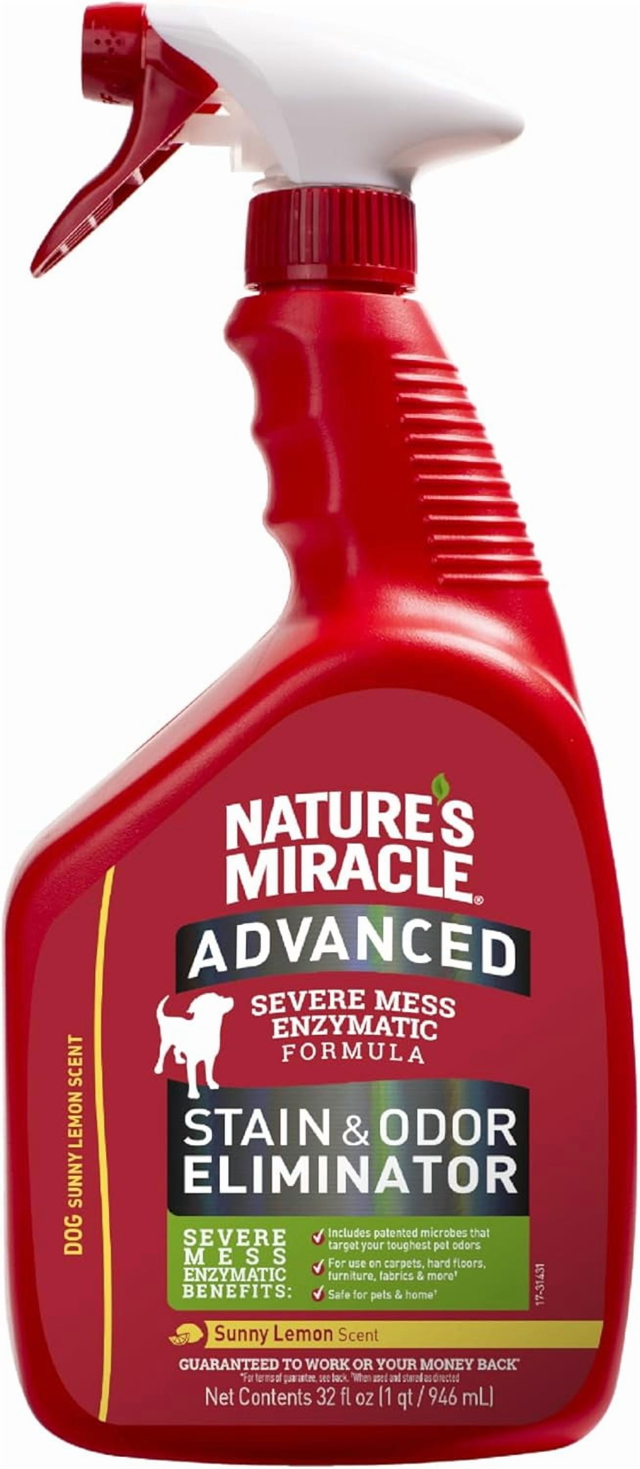 Nature’s Miracle Advanced Stain & Odor Eliminator, 32 Ounces, Sunny ...