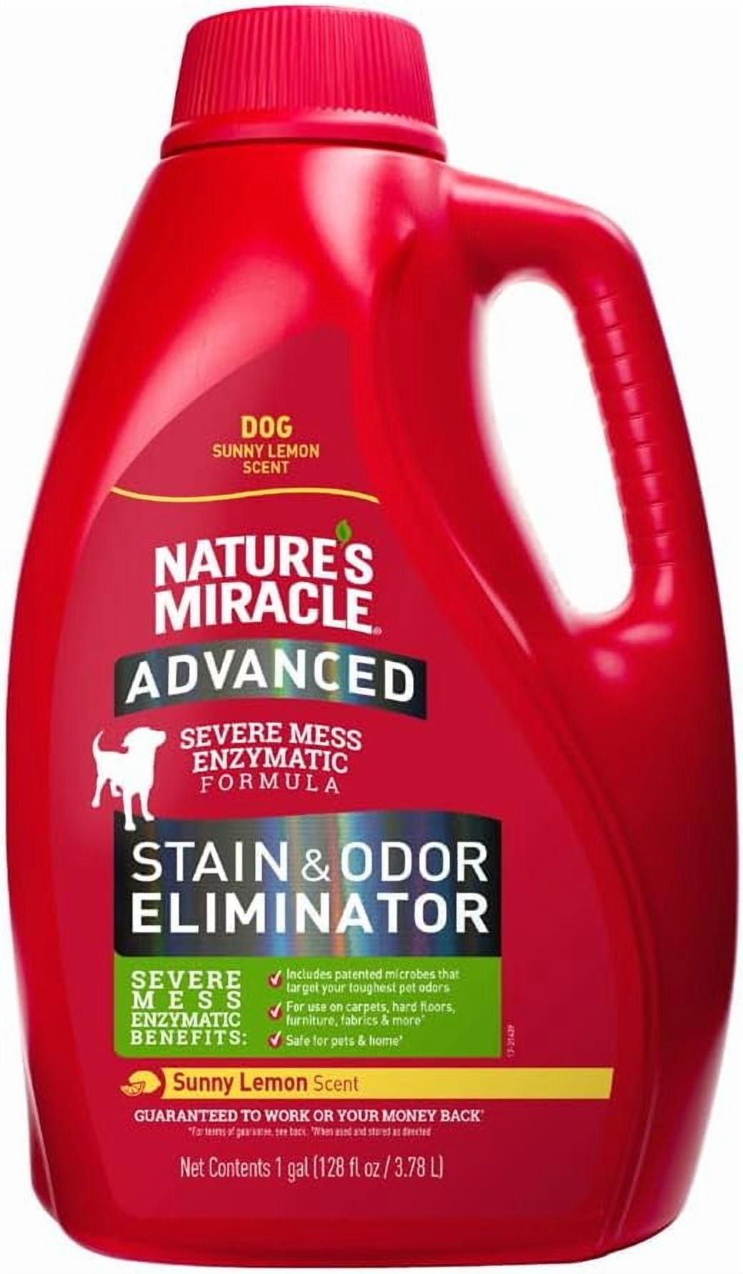 Nature’s Miracle Advanced Stain & Odor Eliminator, Sunny Lemon Scent ...