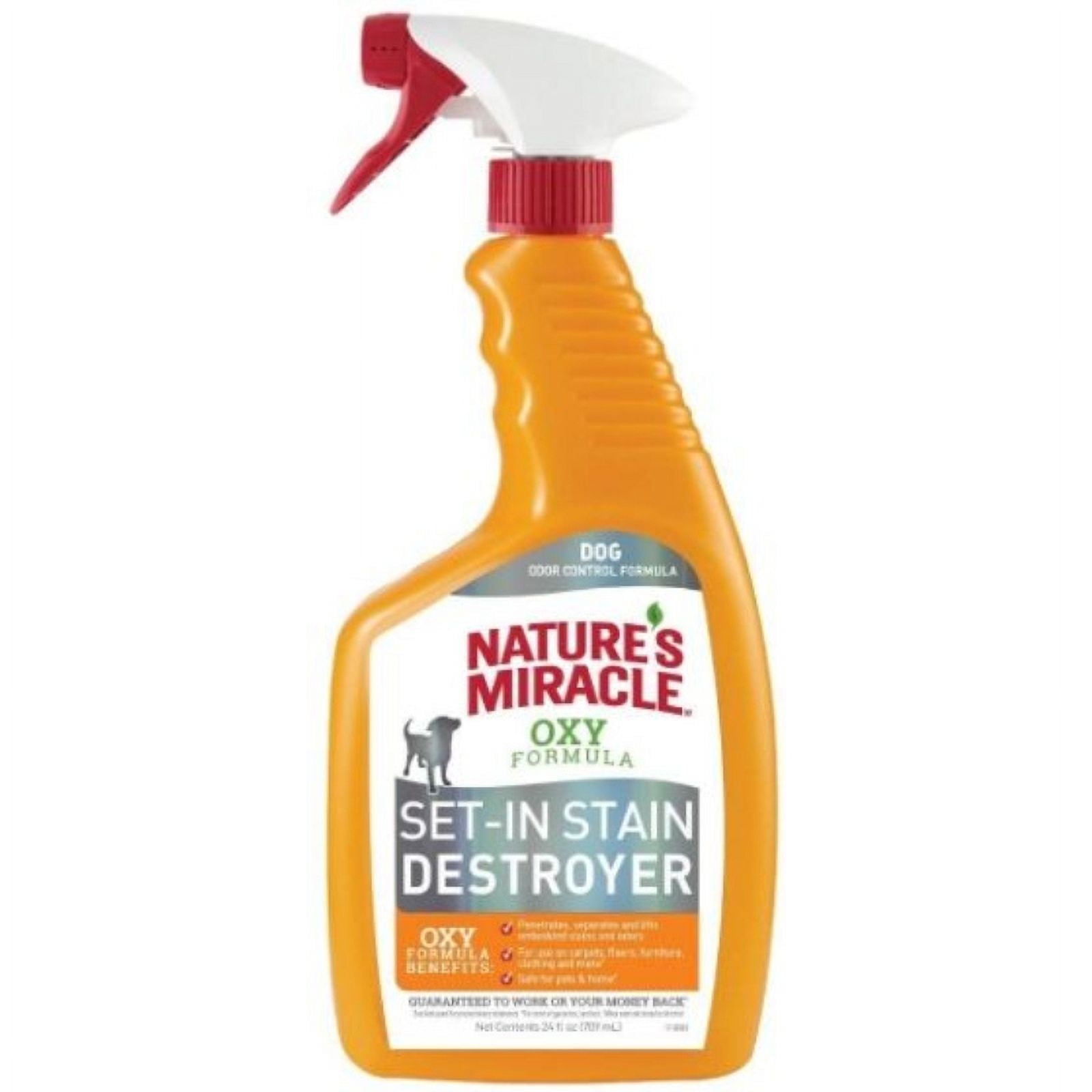 Nature’s Miracle Oxy Formula Set-In Stain Destroyer for Dogs, Orange Scent, 24 oz - Walmart.com