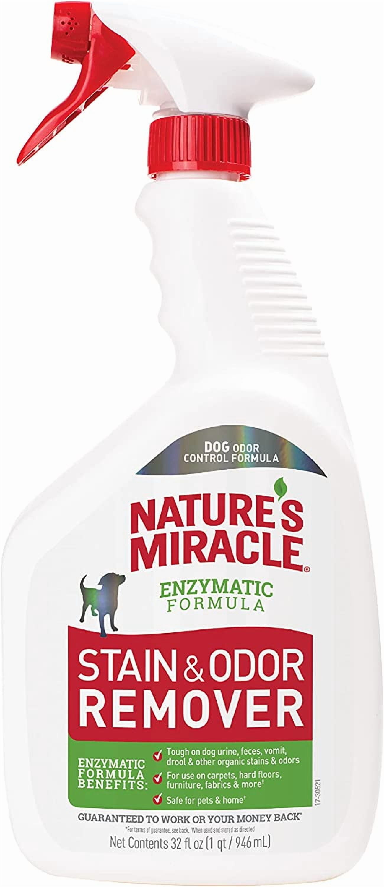 Nature’s Miracle Stain and Odor Remover Dog, 32 Ounces, Everyday Mess ...