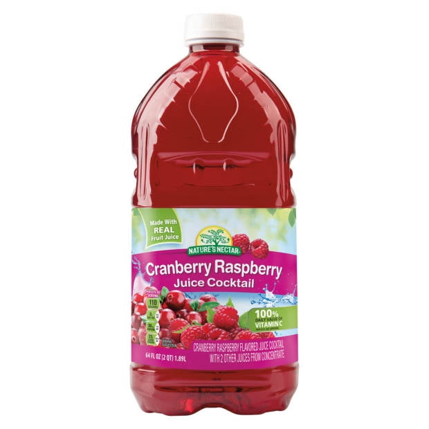 Nature's Nectar Cranberry Raspberry Juice Cocktail, 64 fl oz - Walmart.com