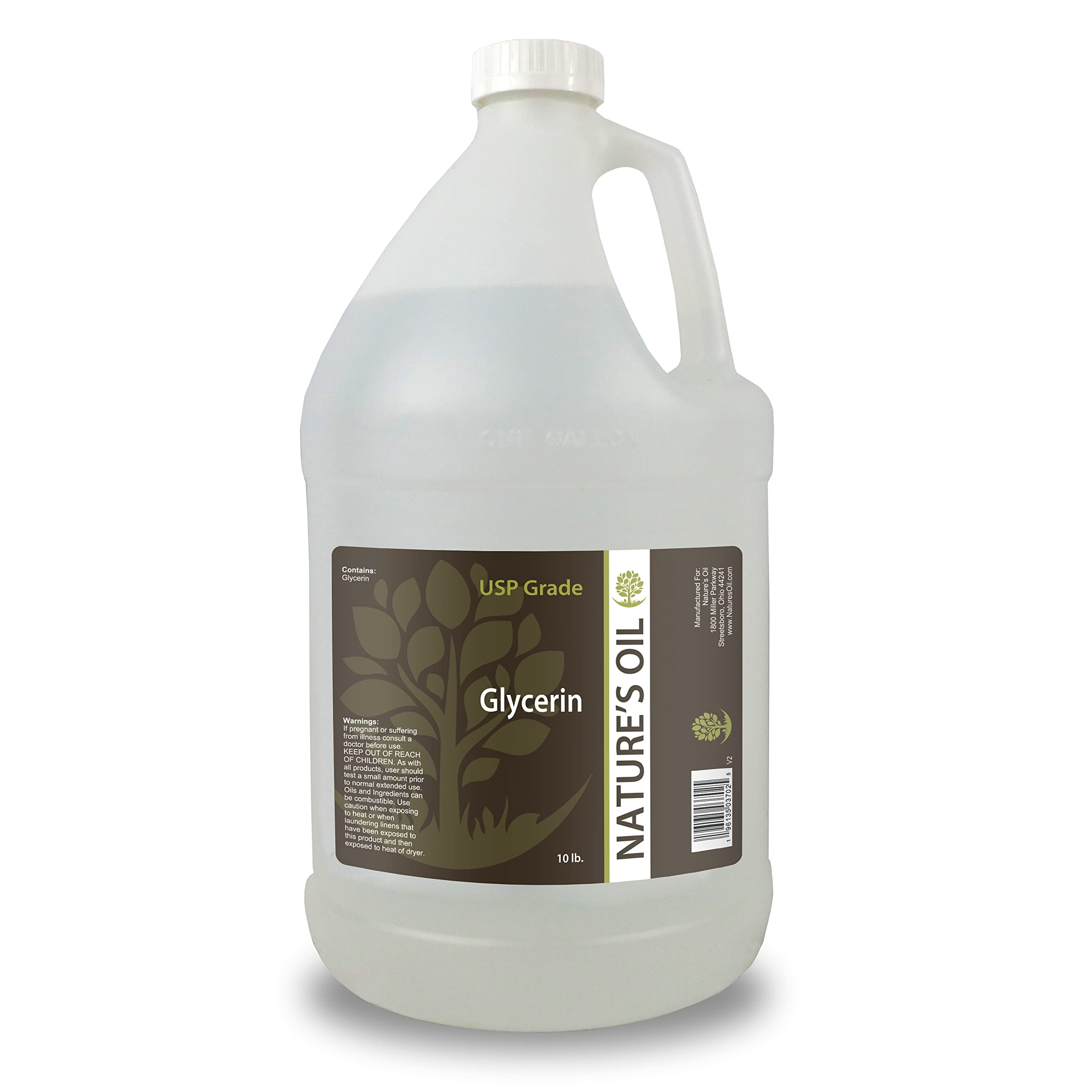 Nature's Oil (USP Grade) IRF13 Vegetable Glycerin 99.7% (10 lbs) 1 ...