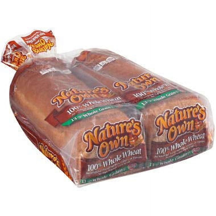 Nature's Own 100% Whole Wheat Bread 20 oz. loaf, 2 ct. (pack of 3) A1 ...