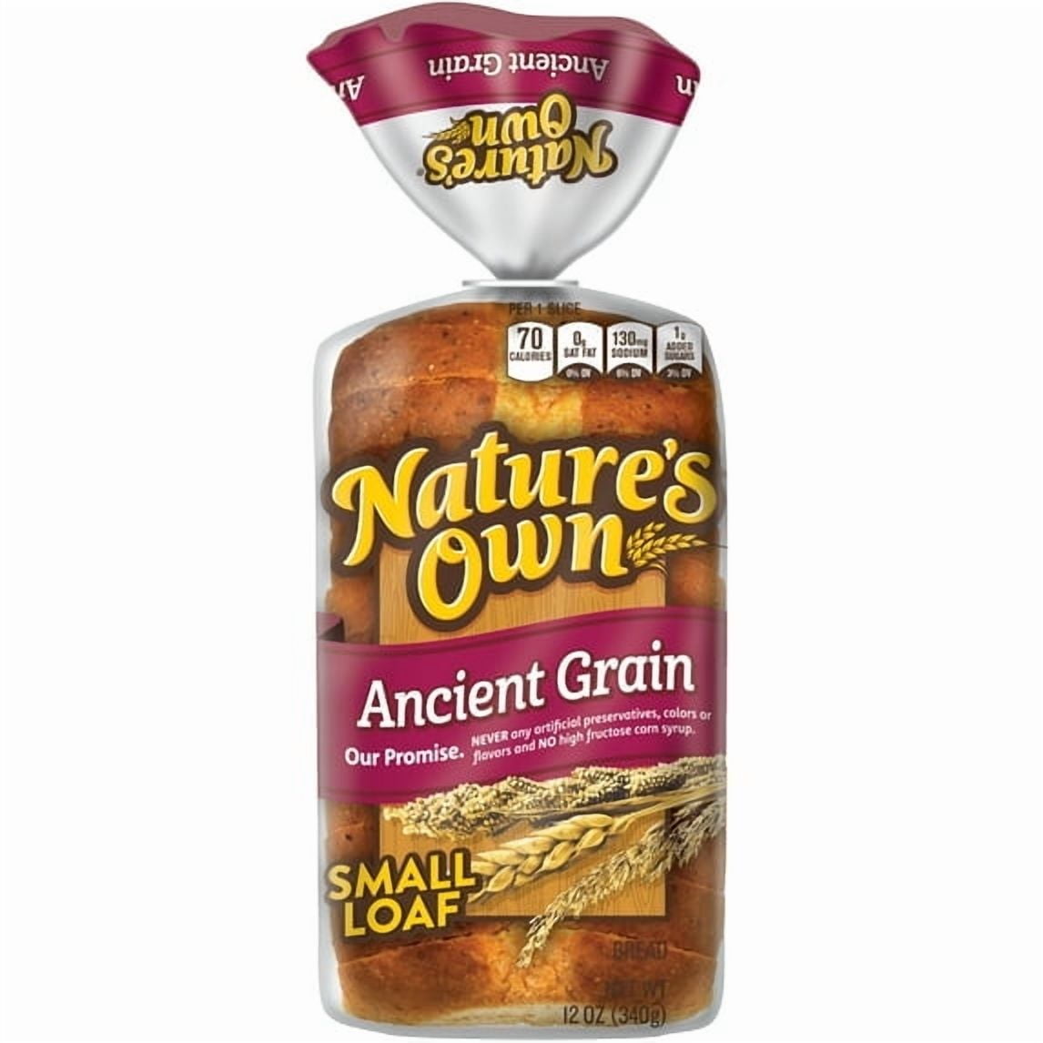 Nature's Own Ancient Grain Small Loaf Size Sliced Bread 12 oz Loaf ...