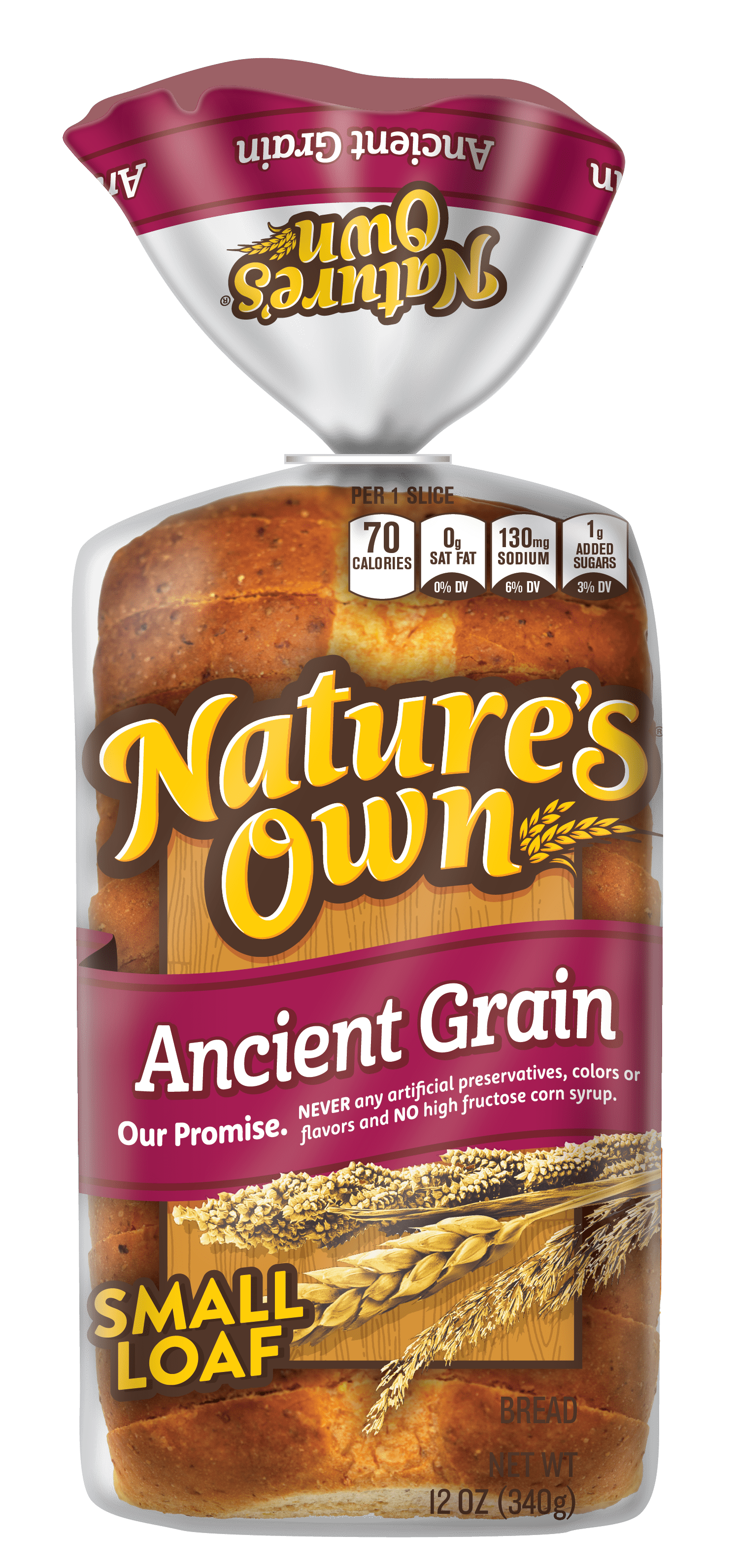Nature's Own Ancient Grain, Half Loaf, Sliced Bread, 12 oz Loaf ...