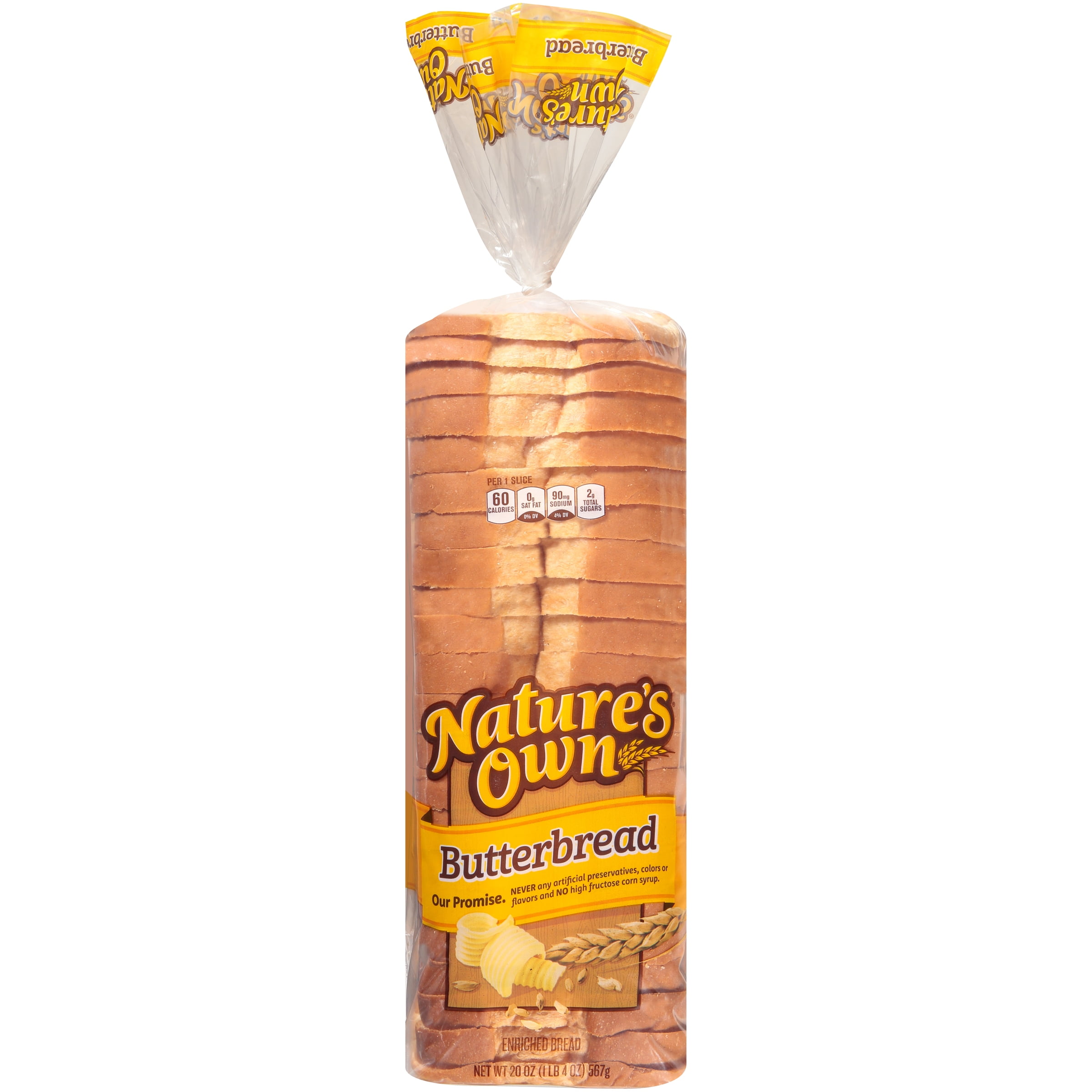 Nature's Own Butterbread Sliced White Bread Loaf, 20 oz-Pack Of 5 ...