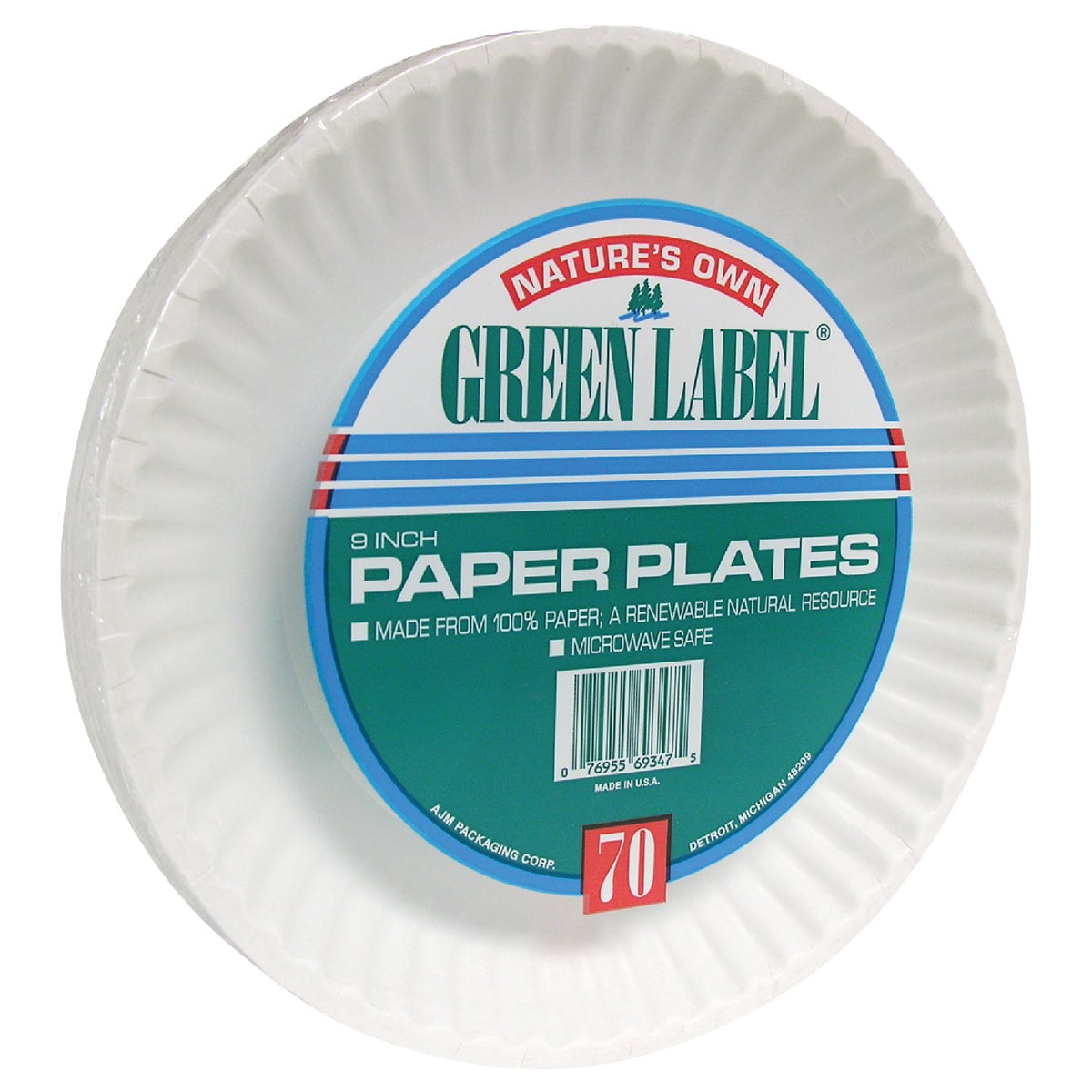 Nature's Own Green Label Paper Plates - Walmart.com