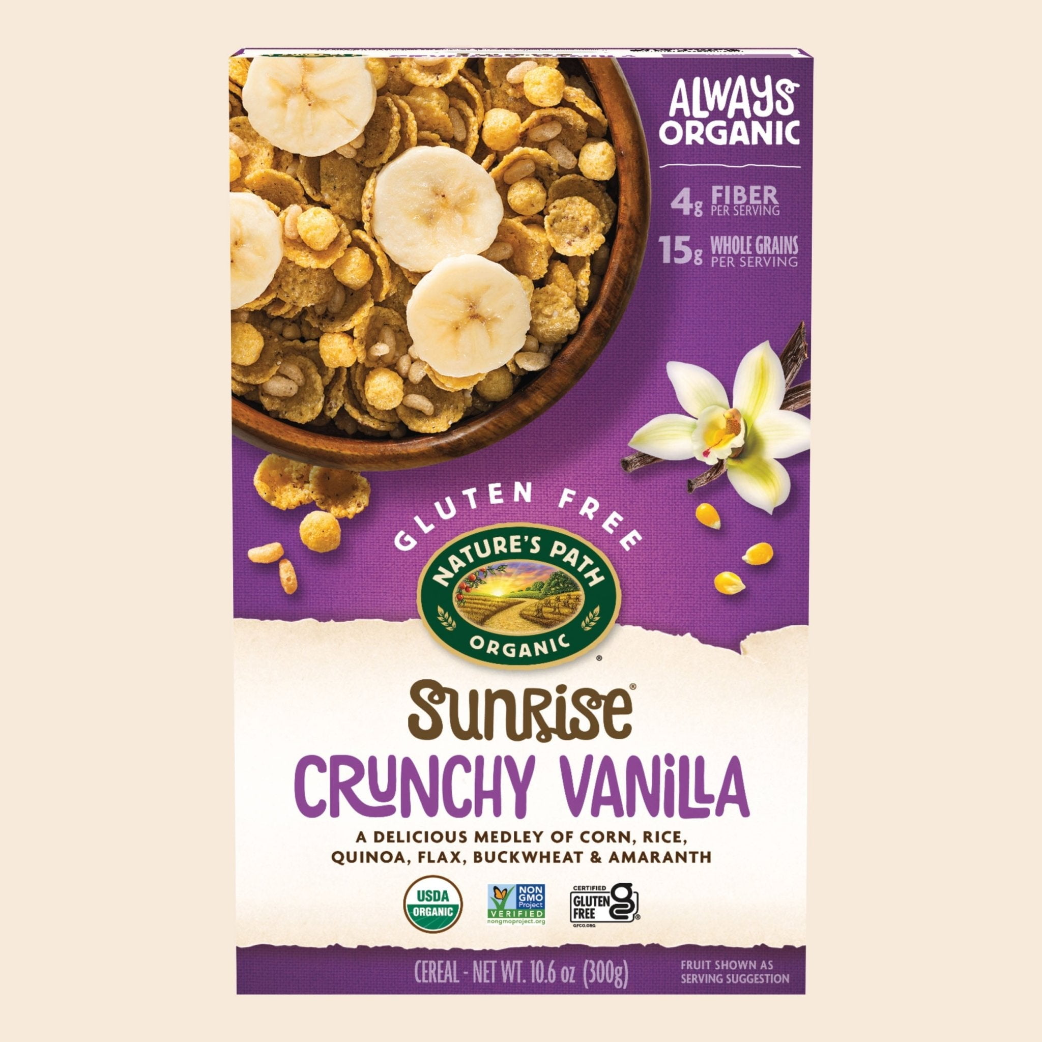 Nature's Path Organic Sunrise Crunchy Vanilla Cereal, 10.6 oz (Pack of ...