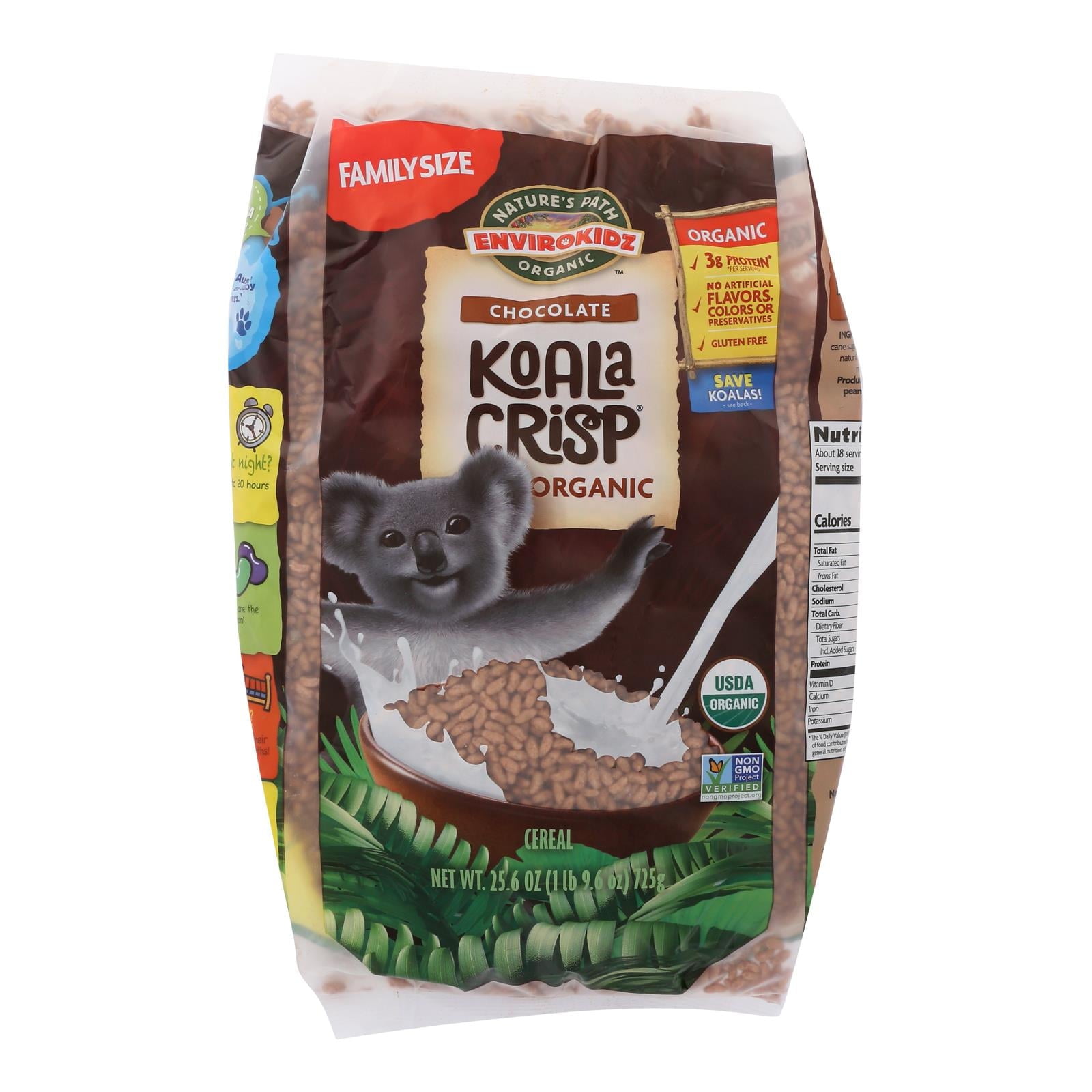 Nature's Path EnviroKidz Organic Koala Crisp Cereal Chocolate 25.6 oz ...